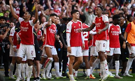 Arsenal Beat Man City 4 1 On Penalties To Win 2023 Community Shield