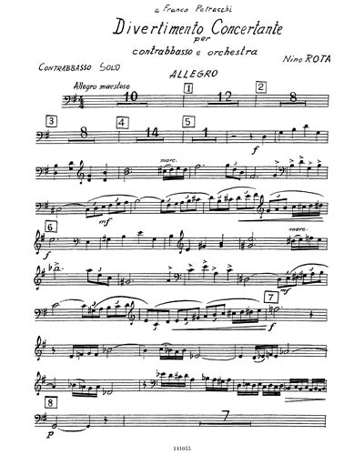 Divertimento Concertante Sheet Music By Nino Rota Nkoda Free 7 Days
