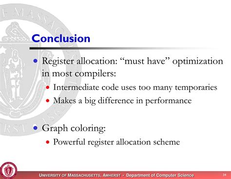 Ppt Advanced Compilers Cmpsci Spring Register Allocation