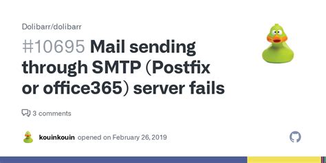 Mail Sending Through Smtp Postfix Or Office365 Server Fails · Issue