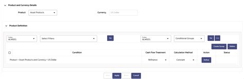 Associating Conditional Assumptions With Prepayment Rules