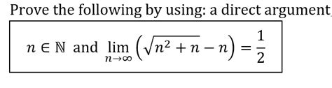 solved prove the following by using a direct argument n e
