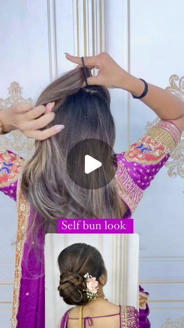 Rushi Patel Bridal Hairstylist Makeup Artist On Instagram Self Bun Look