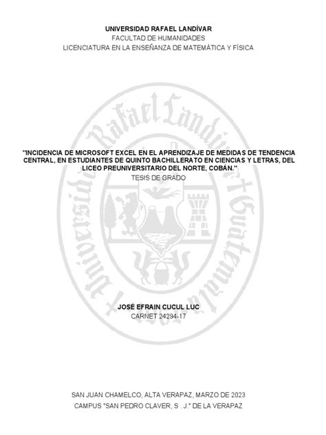 Tesis De Efrain Cucul Pdf