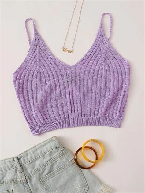 Our Solid Crop Cami Knit Top Is Such A Vibe Fashion Hacks Clothes