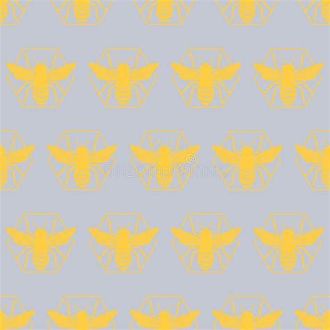 Beehive Hexagon Pattern Texture Design Vector Illustration Stock
