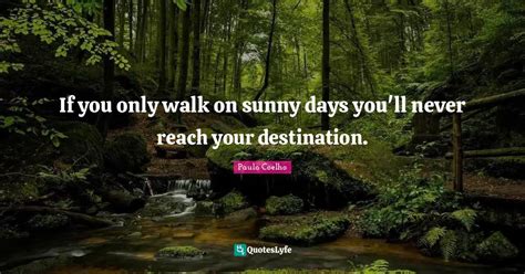 If You Only Walk On Sunny Days Youll Never Reach Your Destination