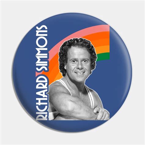 Richard Simmons Retro Style Fanart Design Richard Simmons Pin