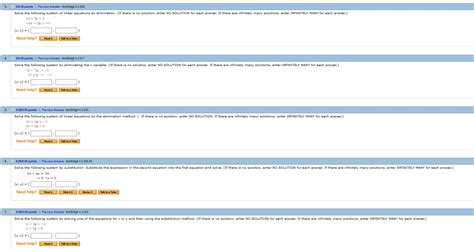 Solved Solve The Following System Of Linear Equations By Chegg