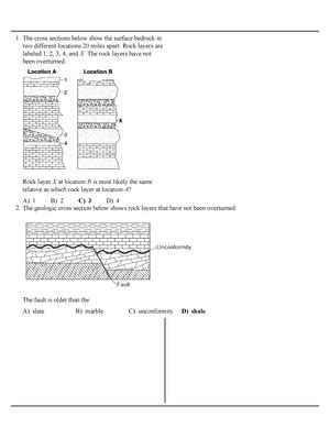 Lab 5 Earth Science Regents Practice Use Reference Table If Needed Lab 5 Mapping The