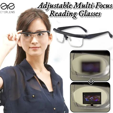 Zoomable Multi Purpose Glasses Adjustable Auto Focus Reading Anti Blue Light Half Frame