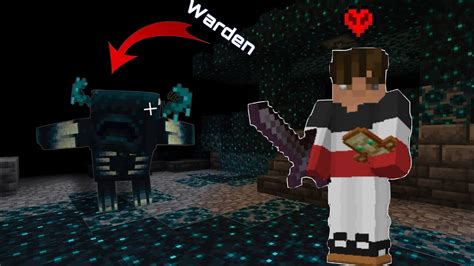 Minecraft Hardcore Killing The Warden With No Armour Youtube