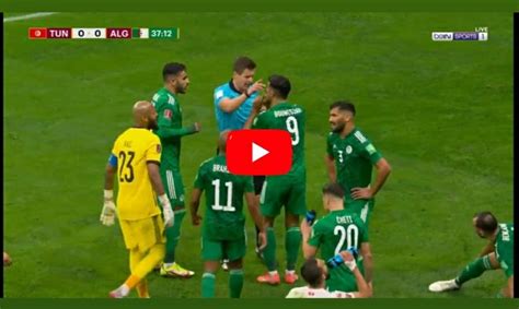 الجزائر تونسالشوط الثاني مباراة الجزائر وتونس في نهائي كأس العرب