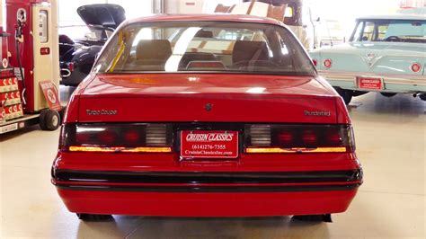 1988 Ford Thunderbird Turbo 3520 Miles Red Coupe I4 2 3L Manual 5 Speed
