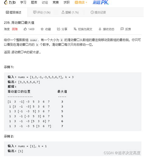 使用滑动窗口和单调队列解决leetcode难题 Csdn博客