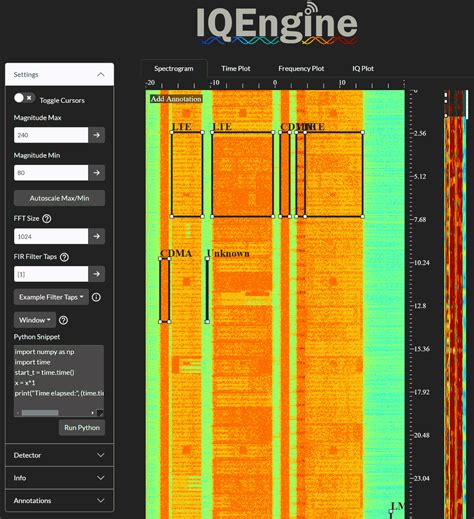 IQEngine A Web Based Toolkit For Sharing And Analyzing RF IQ Recordings
