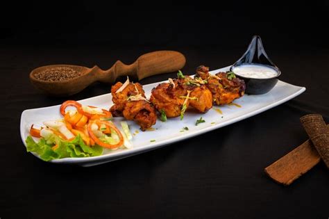 Premium Photo Chicken Boti Kabab