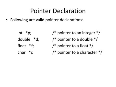 Ppt Pointers Powerpoint Presentation Free Download Id2097030