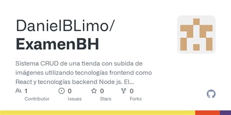 Github Danielblimo Examenbh Sistema Crud De Una Tienda Con Subida De