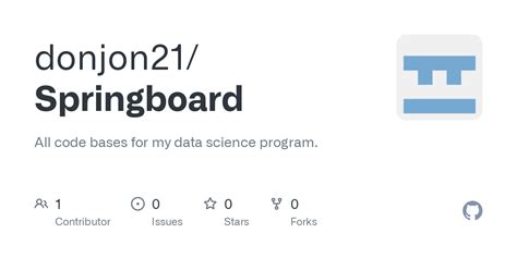 Github Donjon21springboard All Code Bases For My Data Science Program