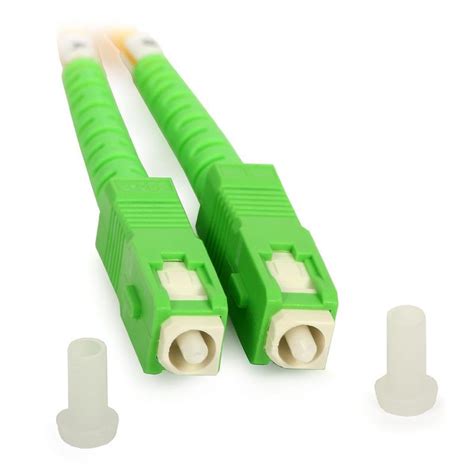 Cabo de fibra ótica de 10m SC APC para SC APC simplex monomodo 9 125