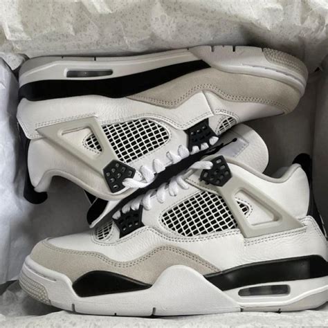 Jordan 4 Military Blacks In Uk Size 9 And 10 Free Depop