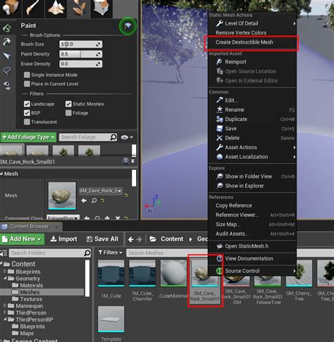 foliage plugin destructible meshes eeldev