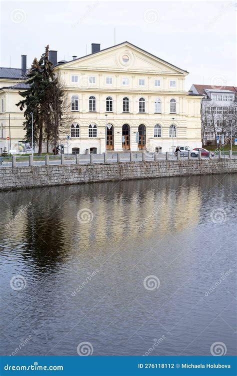 Curtural House Historical Building In Ceske Budejovice Czech Republic