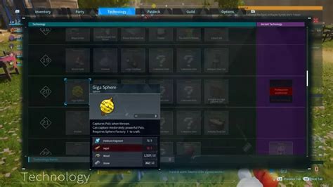 Palworld Pal Sphere Crafting Recipes For Mega To Legendary