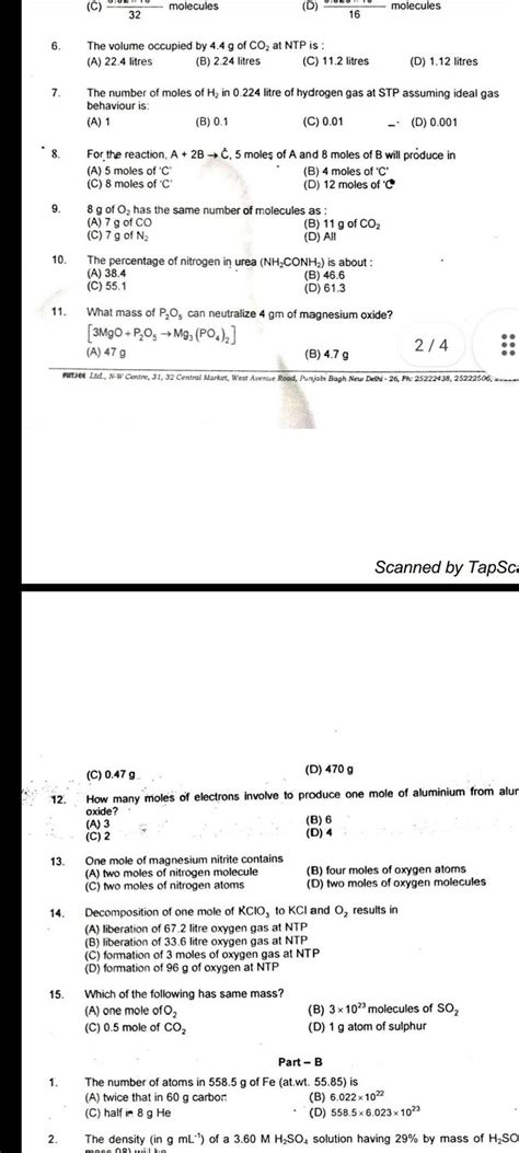 The Number Of Moles Of H2 In 0 224 Litre Of Hydrogen Gas At Stp Assuming