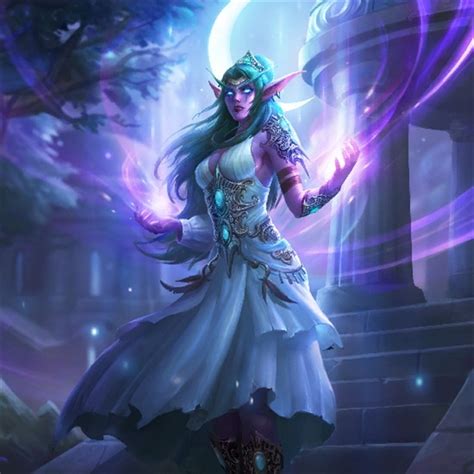 泰兰德的职业背景 牧师全新皮肤月之女祭司炉石攻略秘籍炉石传说盒子资料站