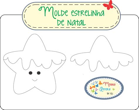Molde Estrelinha Feltro Natal Enfeites De Natal Em Feltro Enfeites