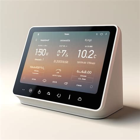 Premium AI Image Isolated Of Amazon Echo Show Smart Display Diagonal View Displaying On