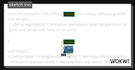 Sensor Cahaya Wokwi Esp32 Stm32 Arduino Simulator
