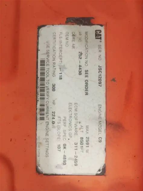 Core 2010 Caterpillar C9 Engine Assy For Sale Depew New York United
