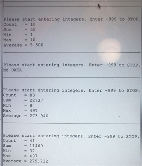 Solved Problem Read An Unknown Number Of Positive Integers
