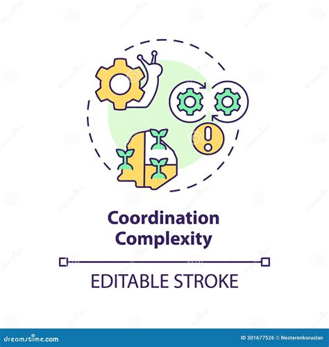 Complexity Icon Linear Logo Mark In Black And White Cartoon Vector 330205675