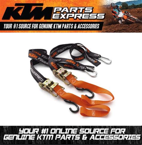 Brand New Ktm Soft Tie Downs With Ratchet Clip Hooks U6910048 Ebay
