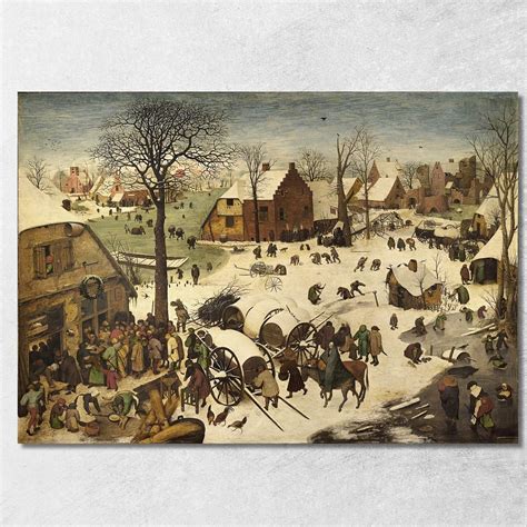 The Census Of Bethlehem Pieter Bruegel Canvas Print