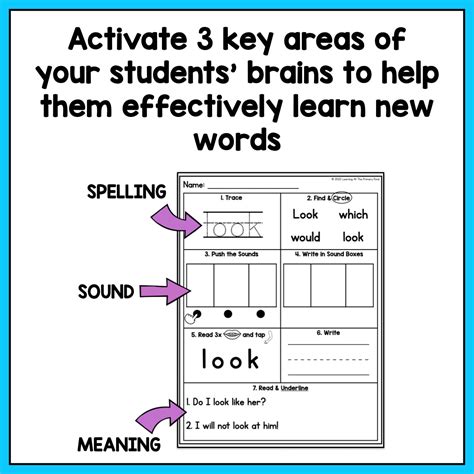 High Frequency Word Worksheets Frys First 100 Sight Words Learning