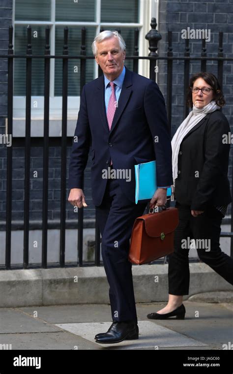 Eu Chief Brexit Negotiator Michel Barnier At 10 Downing Street