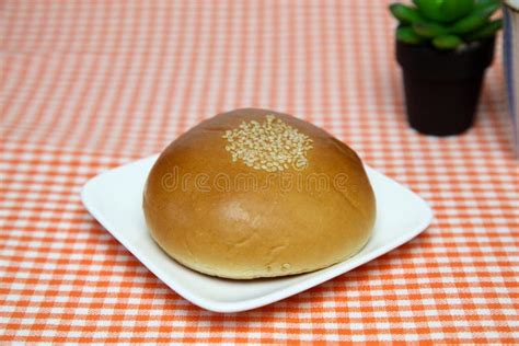 Sweet Roll Filled With Red Bean Paste Stock Image Image Of Roll