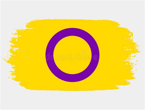 Intersex Flag Waving Vector Illustration Designed With Correct Color