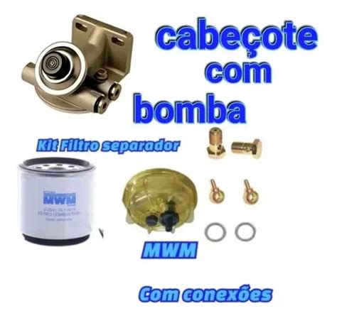 Filtro Combust Vel Racor Mwm Completo Cabecote Filtro Copo Parcelamento Sem Juros