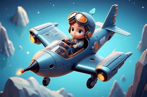 Premium Photo Very Detailed Tiny Cute Pilot