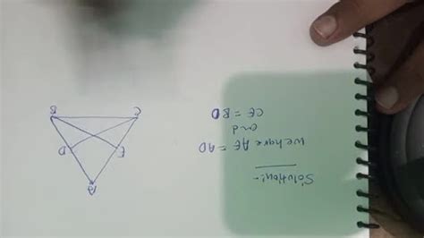 1 In The Given Figure Ad Ae Bd Ce Prove That Aeb≅ Adc Filo