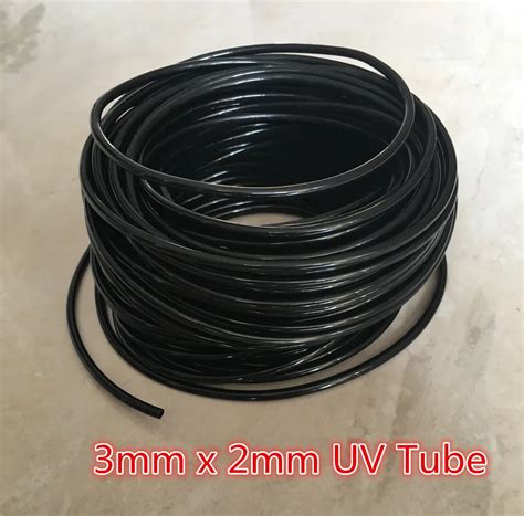 와이드 포맷 프린터의 Uv 솔벤트 잉크 용 10 메터몫 튜브 3x2mm 검정색 튜브 검정색 튜브 튜브 호스 파이프 3mm 프린터 용solvent Tubeuv Ink