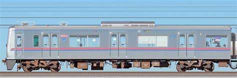 京成3000形（1次車）3002 8の側面写真｜railfilejp｜鉄道車両サイドビューの図鑑