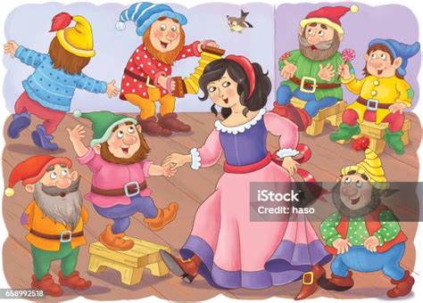 백설 공주와 일곱 난 장이 동화입니다 착 색 페이지입니다 색칠 공부 책입니다 어린이 위한 그림입니다 귀 엽 고 재미 있는 만화