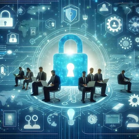 D Minimalize Vector As It Team Collaborating On A Cybersecurity
